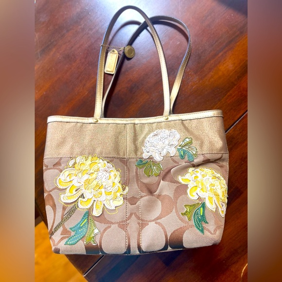 Coach | Bags | Coach Spring Flower Tote Bag | Poshmark